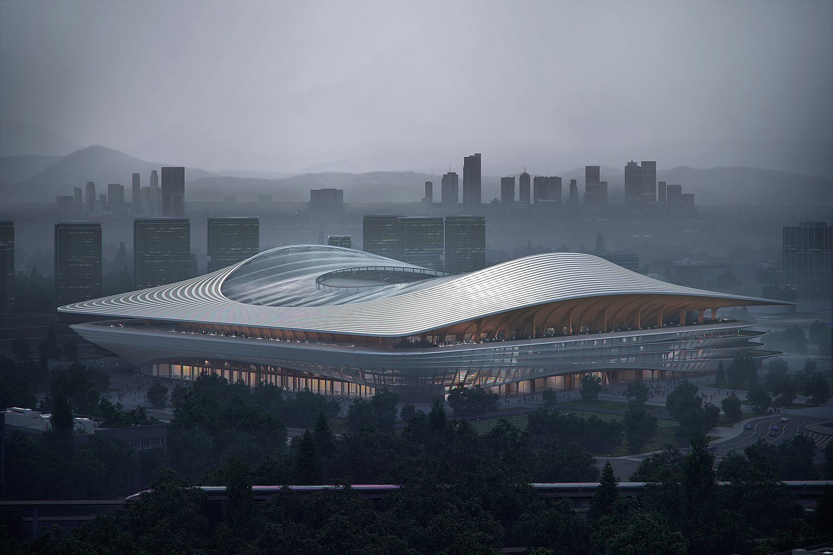 Xi’an International Football Centre – Zaha Hadid Architects