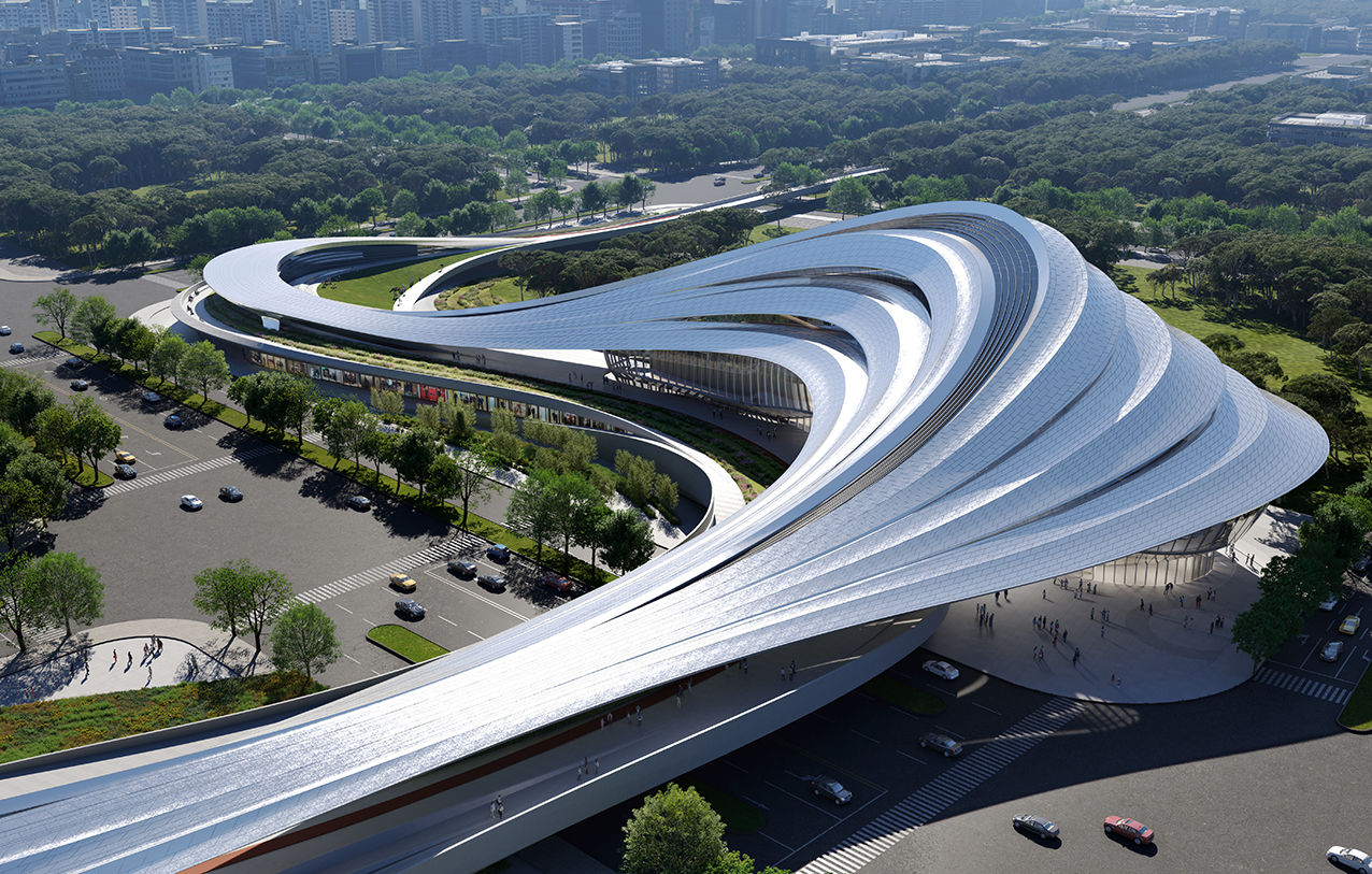 Jinghe New City Culture & Art Centre – Zaha Hadid Architects